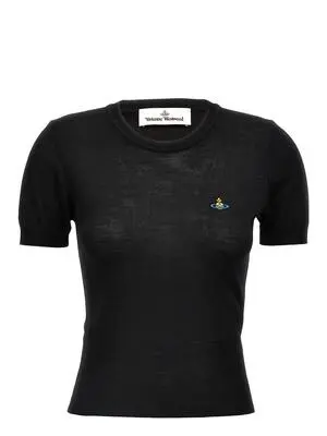 VIVIENNE WESTWOOD Bea Cotton Top - Black