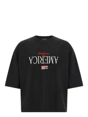 WILLY CHAVARRIA Welcome To America- Buffalo' T-shirt - Black