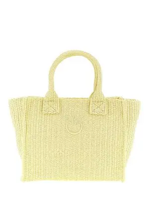 Pinko Beach Mini Shopping Bag - Yellow