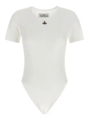 VIVIENNE WESTWOOD Orb Bas Relief Bodysuit - White