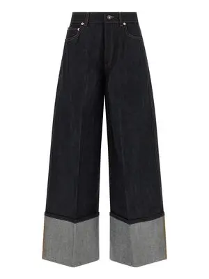 Givenchy Turn Up Denim Jeans - Blue