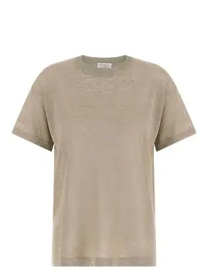 Brunello Cucinelli BRUNELLO CUCINELLI Dazzling Collar Sweater Beige