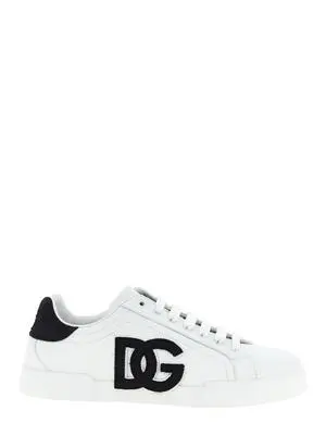 Dolce & Gabbana Portofino Light Strobel Sneakers - White/black