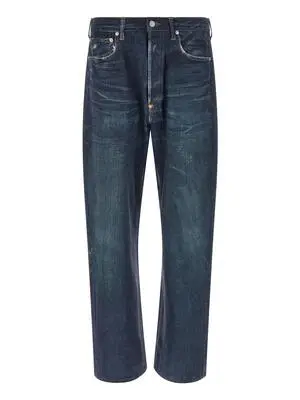 Junya Watanabe X Levi's Cotton And Linen Blend Denim - Blue