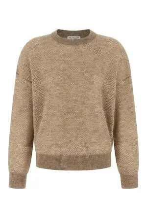 Brunello Cucinelli Waffle Knit Sweater - Beige
