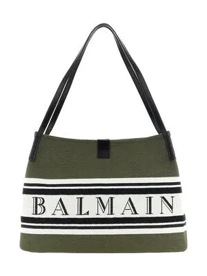 Balmain Release Canvas Shopping Bag - Green