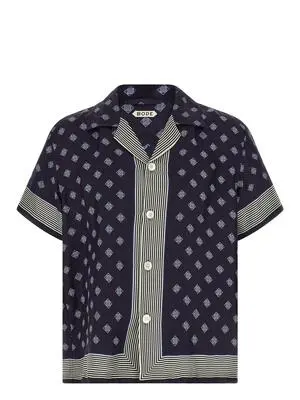 BODE Foyer Diamond' Shirt - Blue