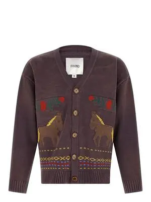 FOUND 'horse' Cardigan Brown