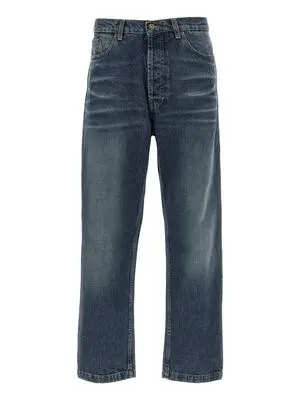 RIVIERA PROJECT Stone-washed Denim Jeans - Blue