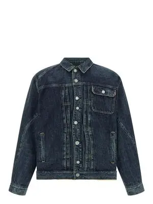 Undercover Sinuous Seams Denim Jacket - Blue
