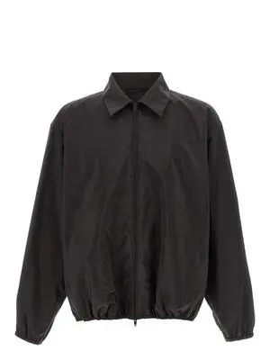 SSSTEIN Silk Blend Collar Jacket - Brown