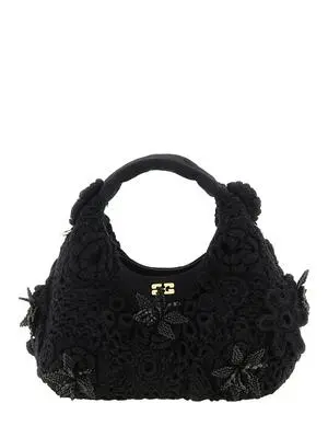 GANNI GANNI Mini Hobo Crochet Handbag
