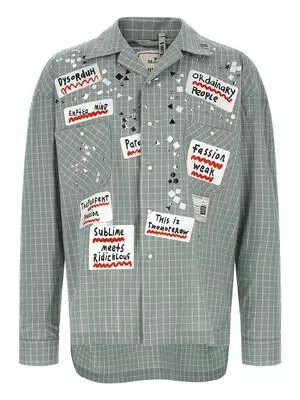 Mihara Yasuhiro Shirt Adhesive Decorations - Light Blue