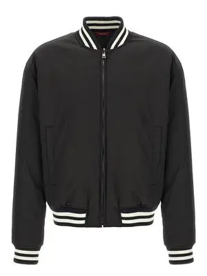 Gucci Gg Reversible Bomber Jacket - White/black