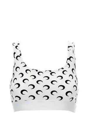 MARINE SERRE MARINE SERRE Moon Sporty Top White/black