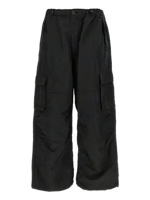 COMME DES GARҪONS HOMME COMME DES GARҪONS HOMME Shiny Wrinkled Fabric Cargo Pants