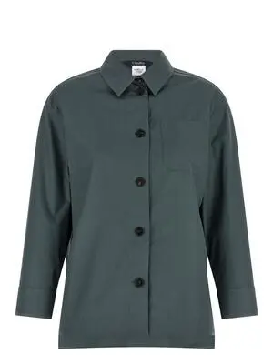 Max Mara Smmmarianne Cotton Poplin Shirt - Gray