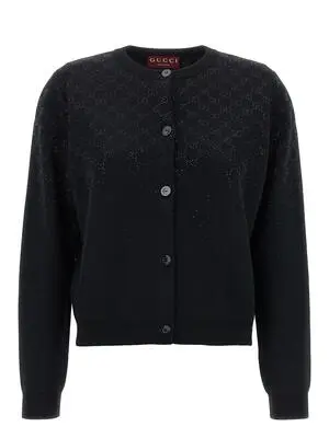 GUCCI GUCCI GG Crystal Cardigan