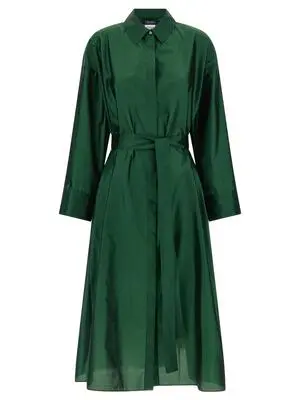 MAX MARA MAX MARA 'S' Smmanna Silk Blend Organza Midi Dress