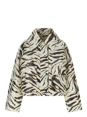 GANNI Laminated Fabric Jacket - Multi