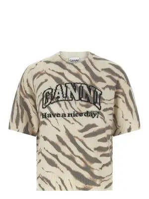 GANNI Logo Intarsia Sweater - Multi