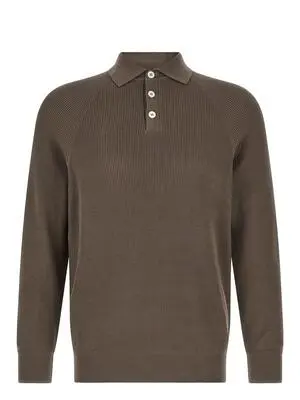 Brunello Cucinelli English Coast Polo Shirt - Brown