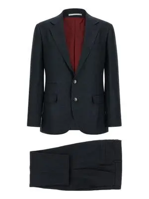 Brunello Cucinelli Hopsack Dress - Blue