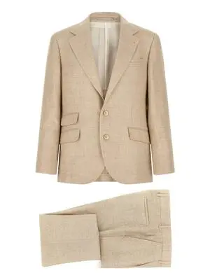 Brunello Cucinelli Hopsack Dress - Beige