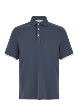 BRUNELLO CUCINELLI Double Layer Polo Shirt