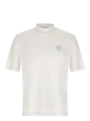 Brunello Cucinelli Techno Piquet T-shirt White