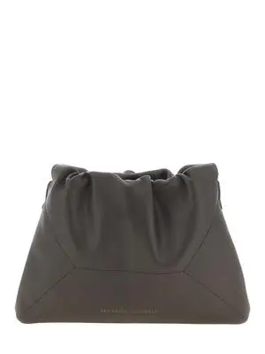 Brunello Cucinelli Calf Leather Bc Duo Pouch - Brown