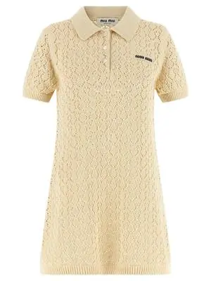 MIU MIU MIU MIU Openwork Cotton Dress
