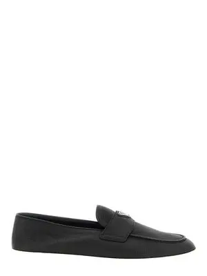 Prada PRADA Deer Skin Loafers Black
