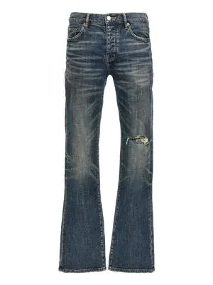 PURPLE BRAND 1 Year Dirty Fade Stretch Denim Jeans - Blue