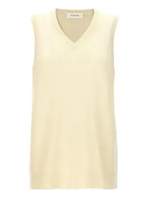 Sportmax Gimmy Cashmere-blend Vest - Yellow