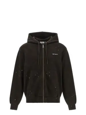 Carhartt Work In Progress CARHARTT WIP Painter Cotton Hoodie Brown