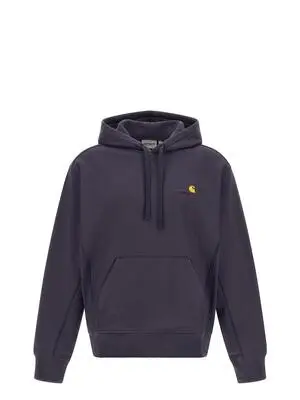 Carhartt Work In Progress American Script Cotton Blend Hoodie - Purple