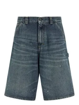 Carhartt Work In Progress Og Single Knee Denim Shorts - Blue