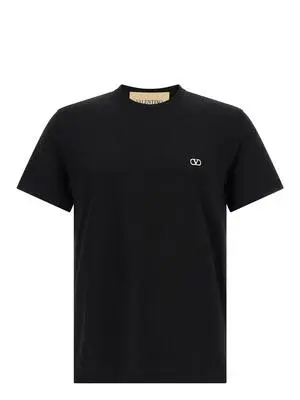 Valentino Garavani Vlogo' Embroidery T-shirt - Black