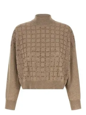 BRUNELLO CUCINELLI BRUNELLO CUCINELLI Cashmere Sequined Turtleneck Sweater