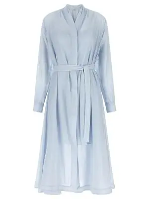 TOTÊME TOTEME Belted Light Cotton Gown