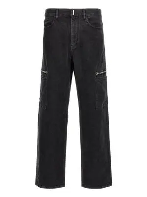Givenchy Cargo Denim Jeans - Black