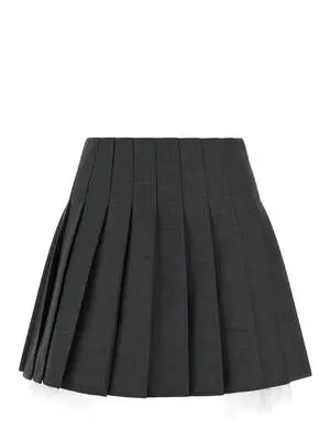 SELF-PORTRAIT SELF PORTRAIT Pleated Mini Skirt