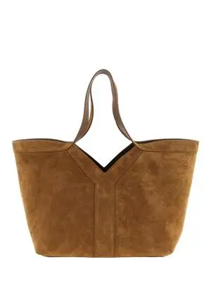 Saint Laurent SAINT LAURENT Suede 'Y' Shopping Bag Brown