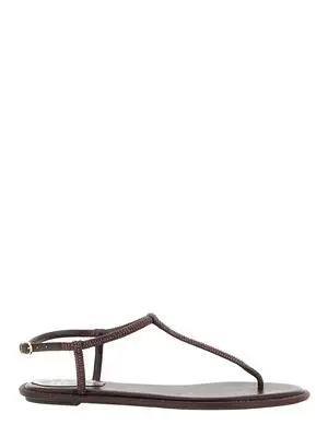 Rene Caovilla Diana Sandals - Brown