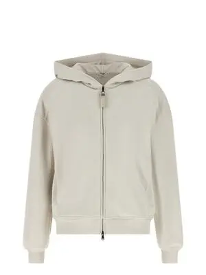 BRUNELLO CUCINELLI BRUNELLO CUCINELLI Smooth Cotton Fleece Hooded Jacket