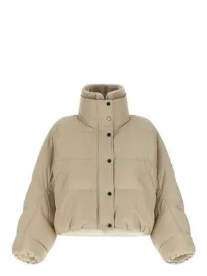 Brunello Cucinelli BRUNELLO CUCINELLI Cropped Down Jacket Beige