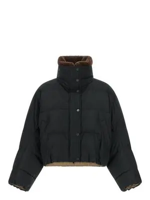 Brunello Cucinelli BRUNELLO CUCINELLI Cropped Down Jacket Black