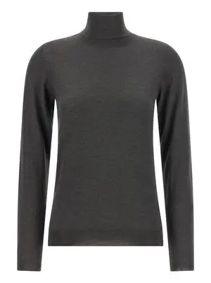 Brunello Cucinelli BRUNELLO CUCINELLI Sparkling Turtleneck Sweater Gray