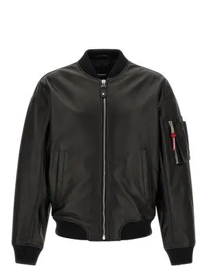DSQUARED2 DSQUARED2 Leather Bomber Jacket